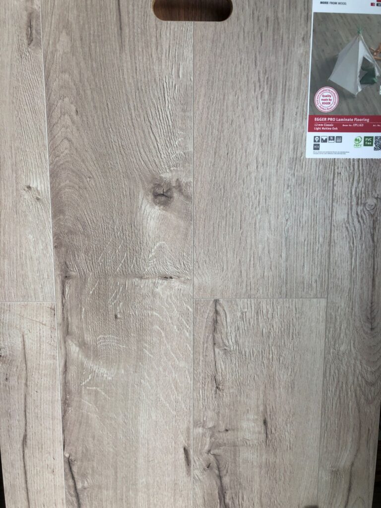 Egger Pro European 12mm Laminate Light Nankina Oak 7.6” – Maple Flooring